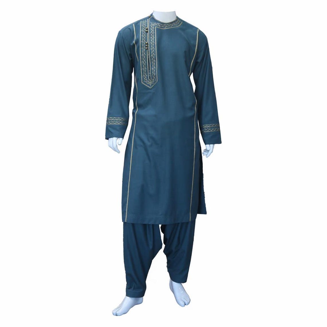 Men's Outfit With Golden Embroidery, Afghan Clothes for Men ...