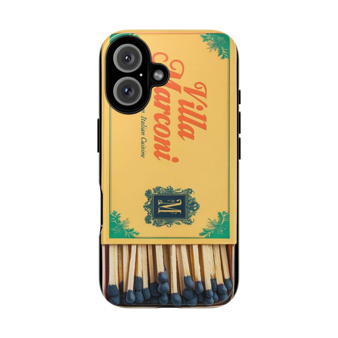 Italian Matchbox iPhone Case: Vintage Design Phone Cover - Etsy