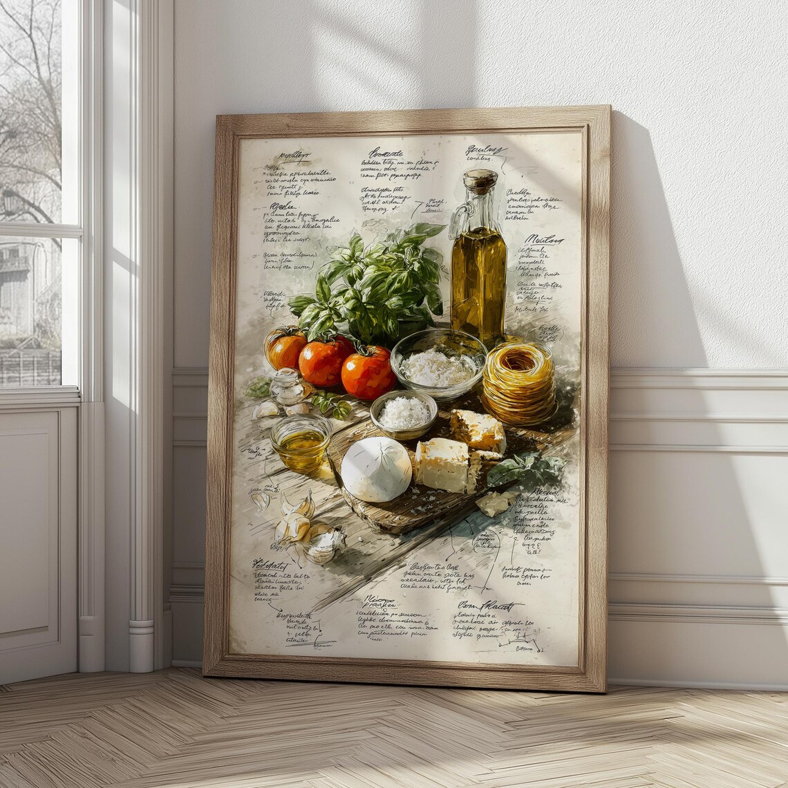 Italian Pomodoro Kitchen Art Print: Rustic Cuisine Poster - Etsy