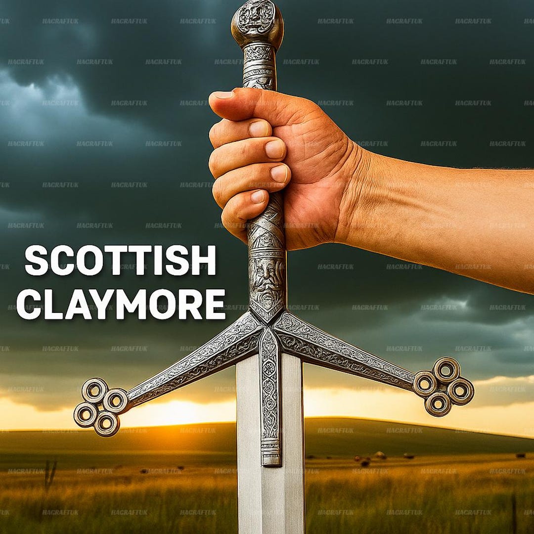 HANDCRAFT Scottish Claymore Replica – Wall Hanging Historical DECOR ...