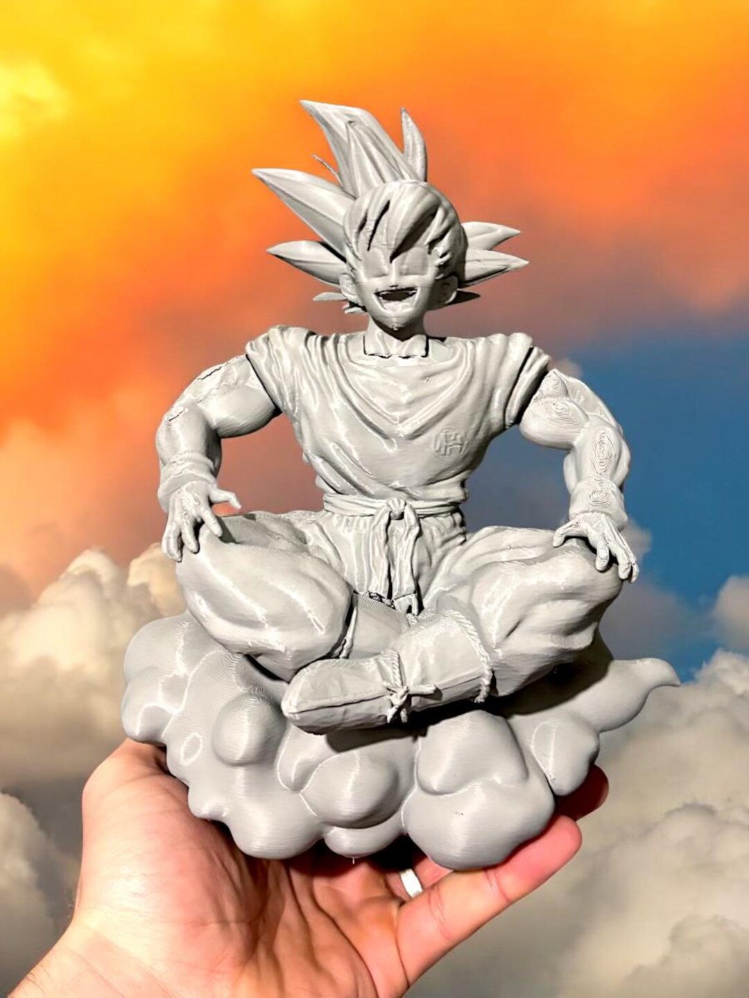 Goku, Nimbus, Dragon Ball, 3D Printed Figures, Sculptures, Toy, Model ...
