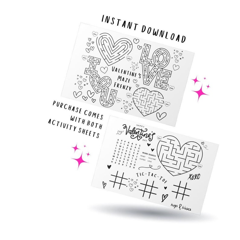 Printable Valentine's Day Activity Sheets for Kids – Word Search, Mazes ...