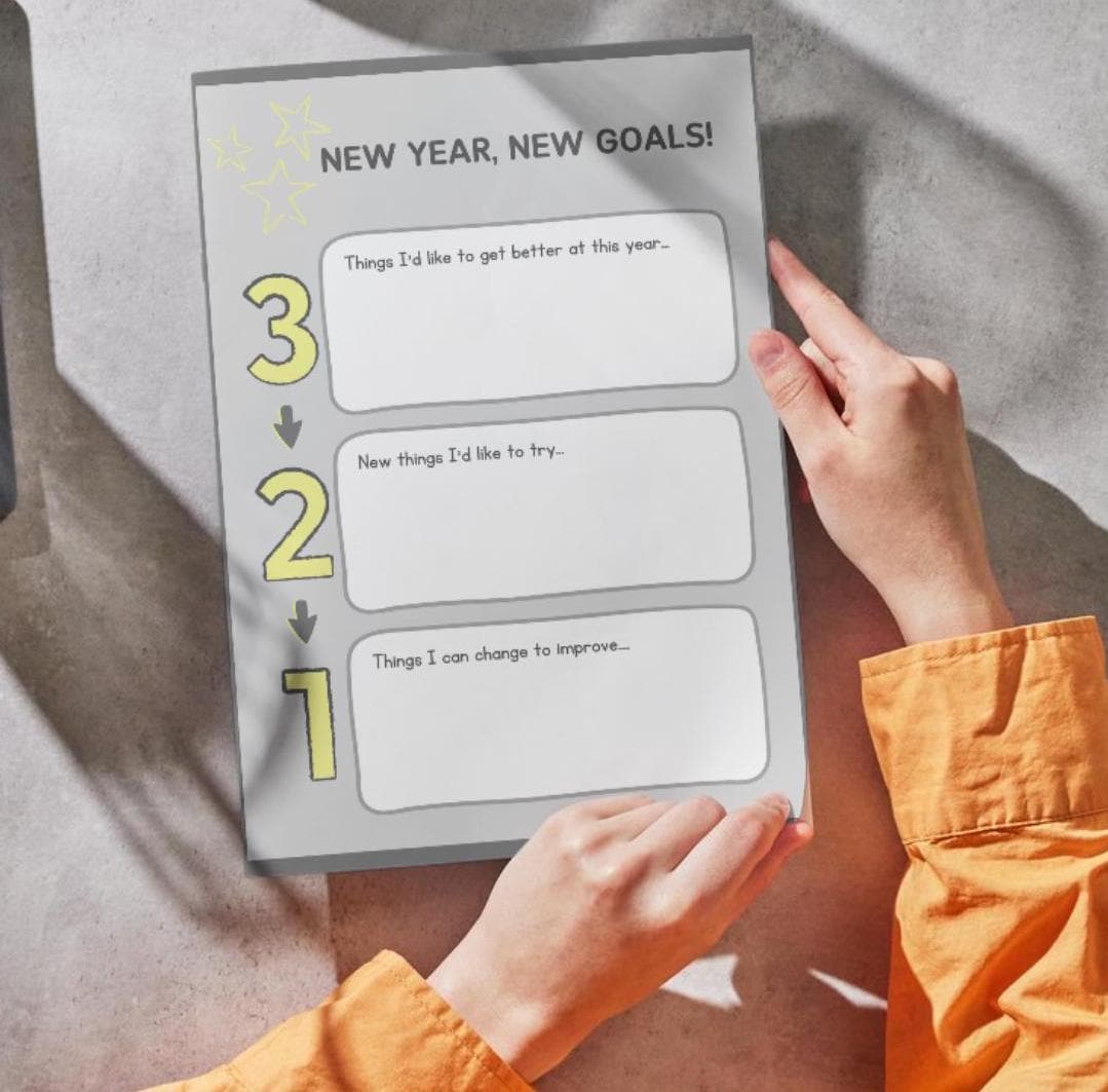 New Years Goal Setting Worksheet - Etsy