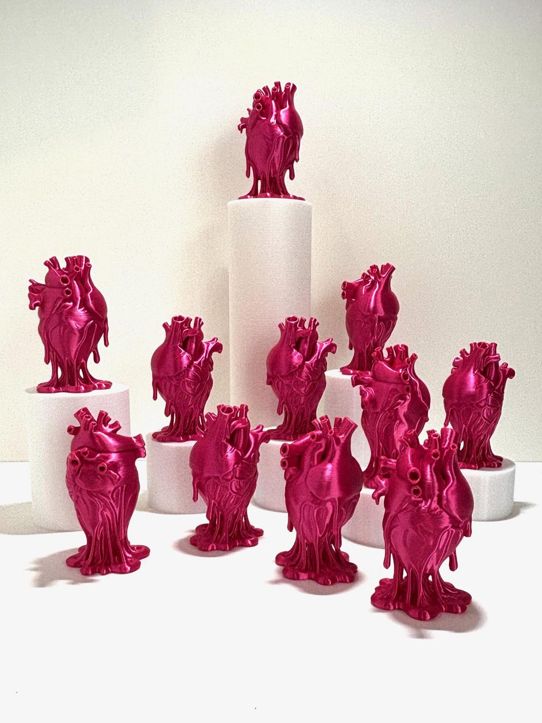 Anatomical Heart Drip Sculpture | 3D Printed Heart Decor | Artistic ...