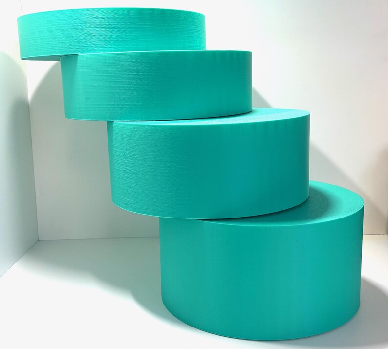 3D Printed Display Cylinders Set | Product Risers for Pop up Shop ...