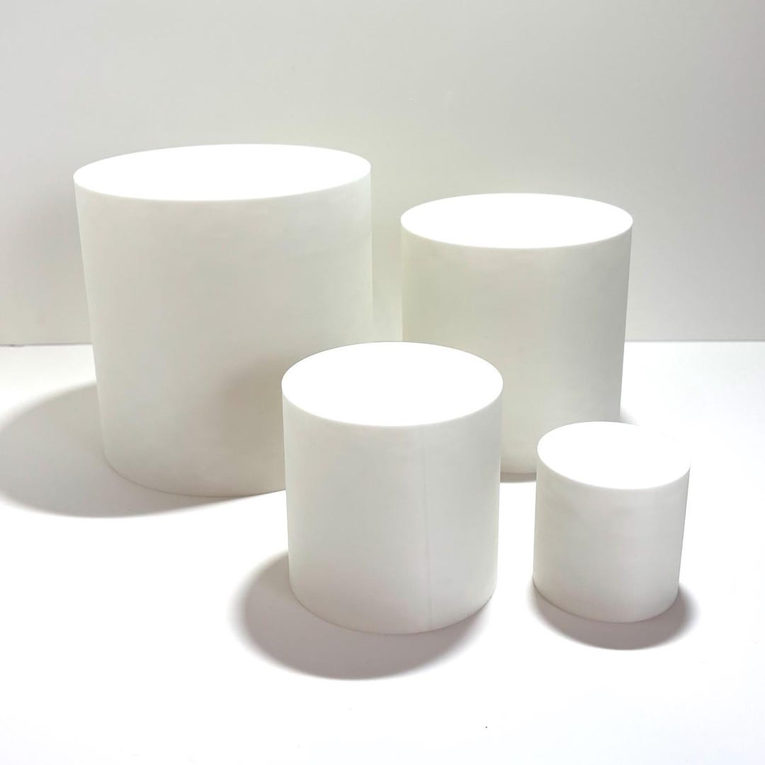 3D Printed Photography Display Cylinders | Product Photo Risers, Set of ...