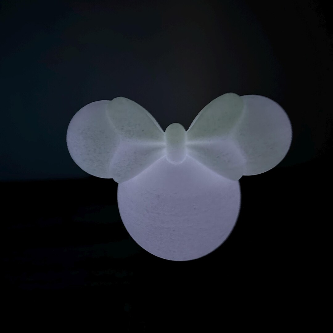 Minnie Lamp Glow in the Dark Minnie Night Light Glow in the Dark Table ...