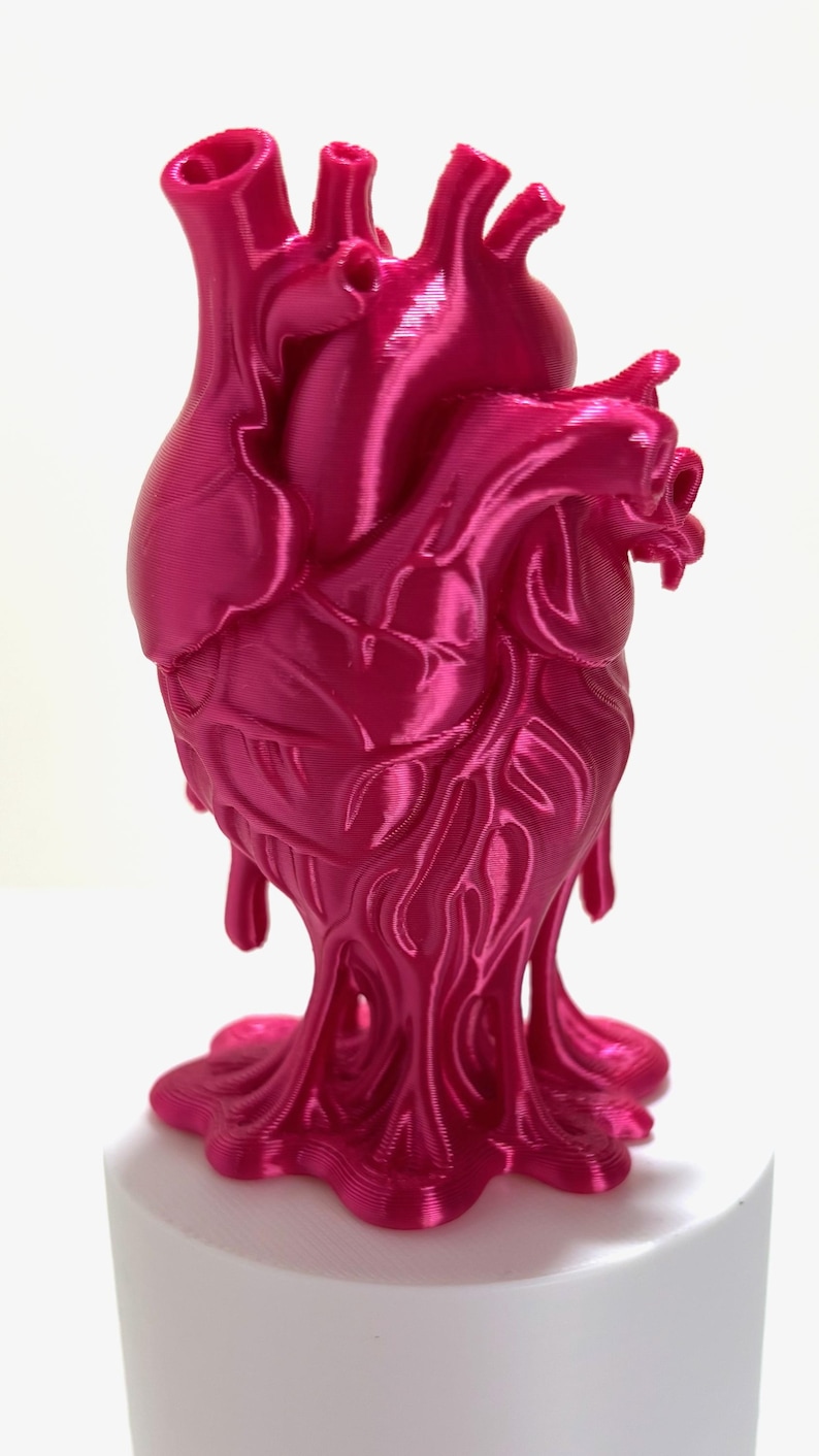 Anatomical Heart Drip Sculpture | 3D Printed Heart Decor | Artistic ...