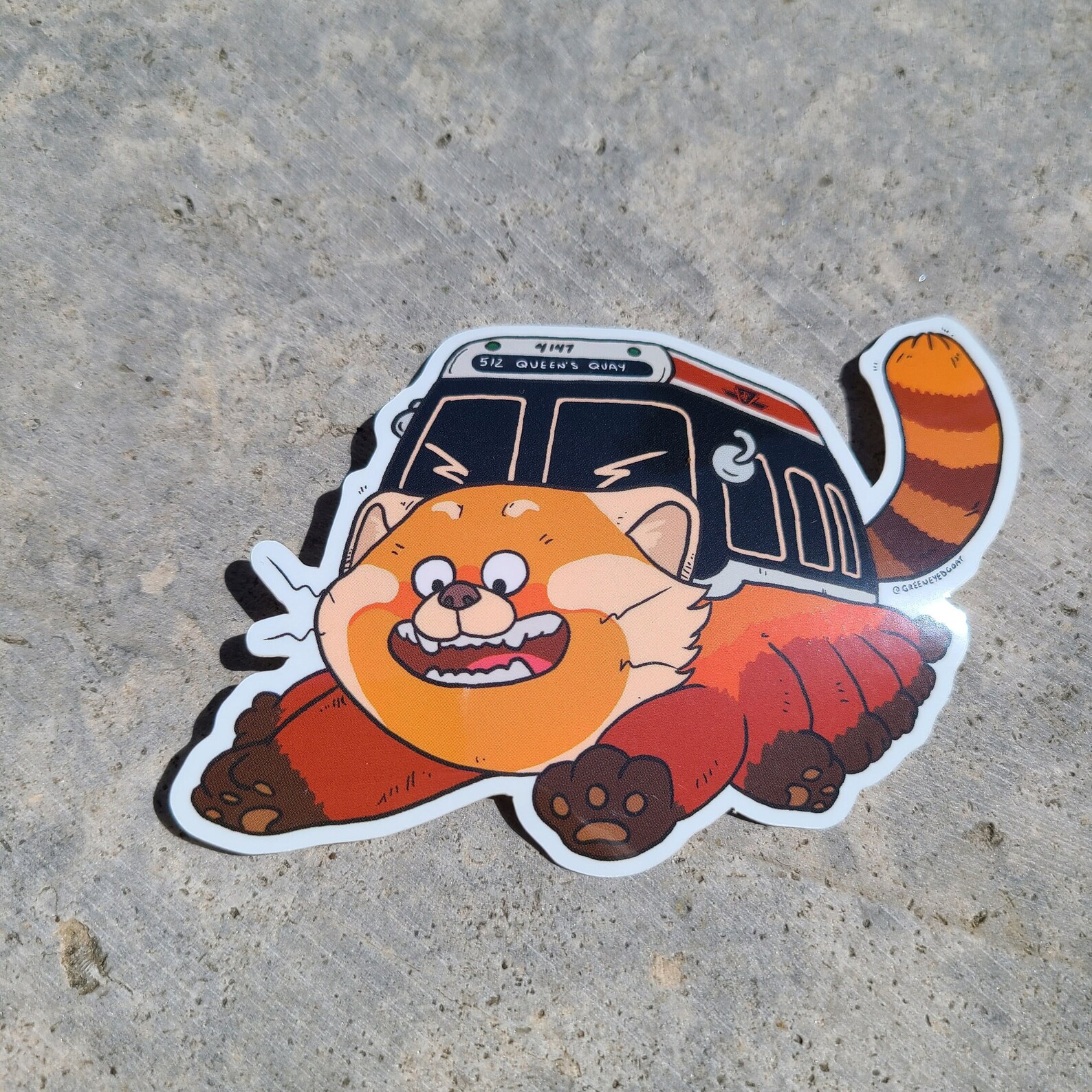 Turning Red X Totoro Catbus X TTC Streetcar Parody Vinyl - Etsy