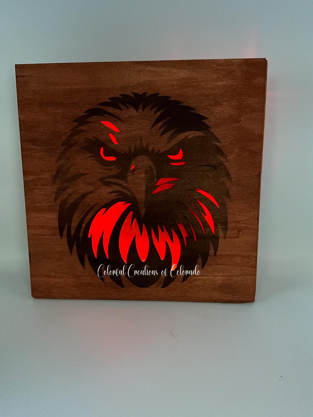 Laser Engraved LED Backlit Table Display - Eagle - Etsy
