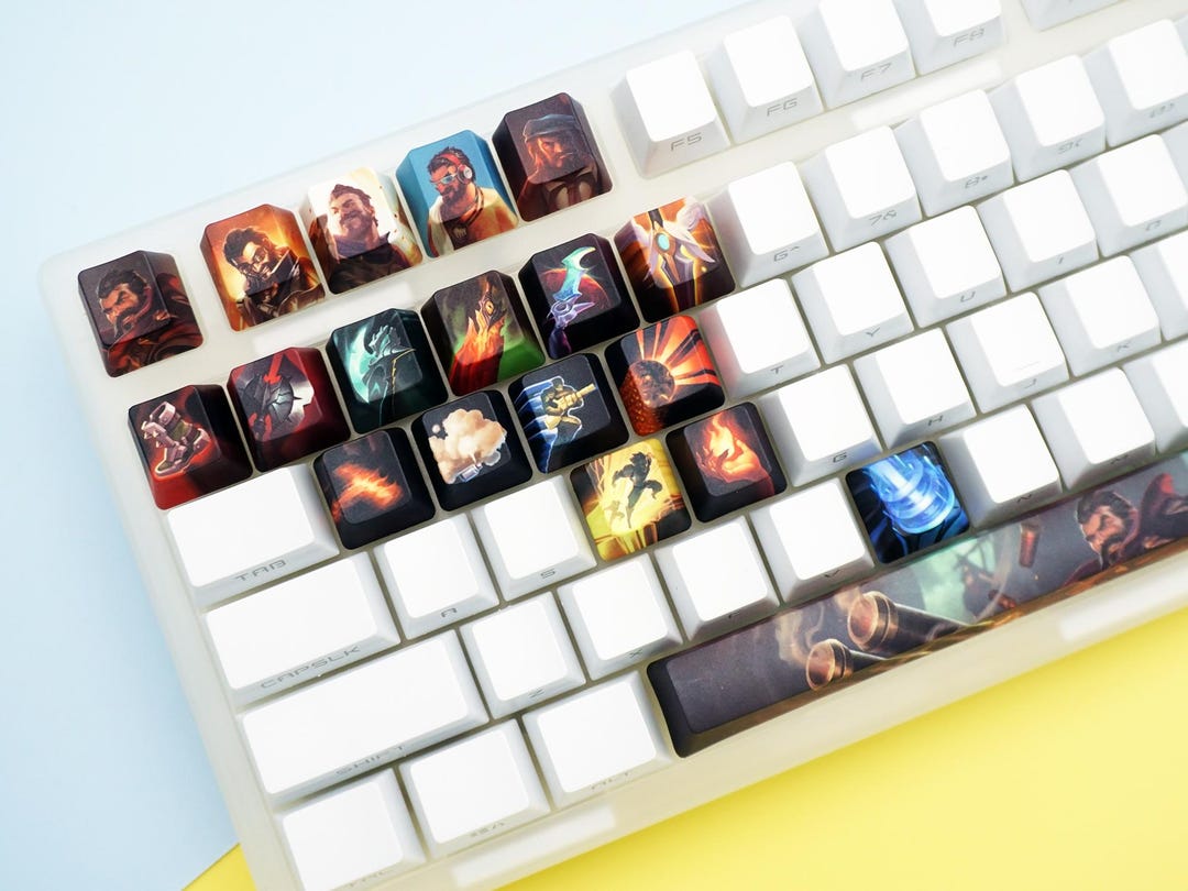 Handmade League of Legends PBT Keycaps - Custom Champion Artisan Set ...