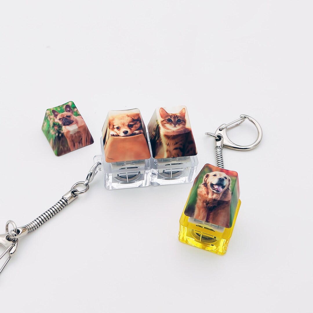 Custom Photo Keycaps,keycap Clicky Keychain,light up PBT Keycap ...