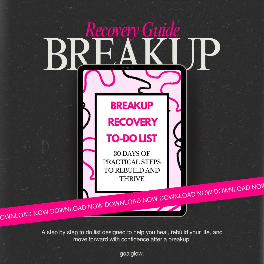 Breakup Recovery To-do List | Self-care Printable Planner | Healing and ...