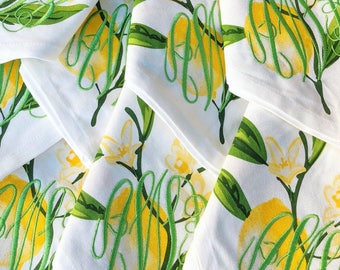 Lemon napkins | Etsy