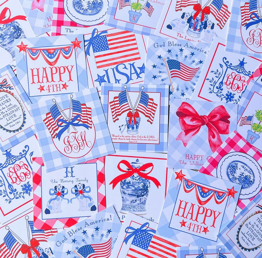 Patriotic Gift Tags - Etsy