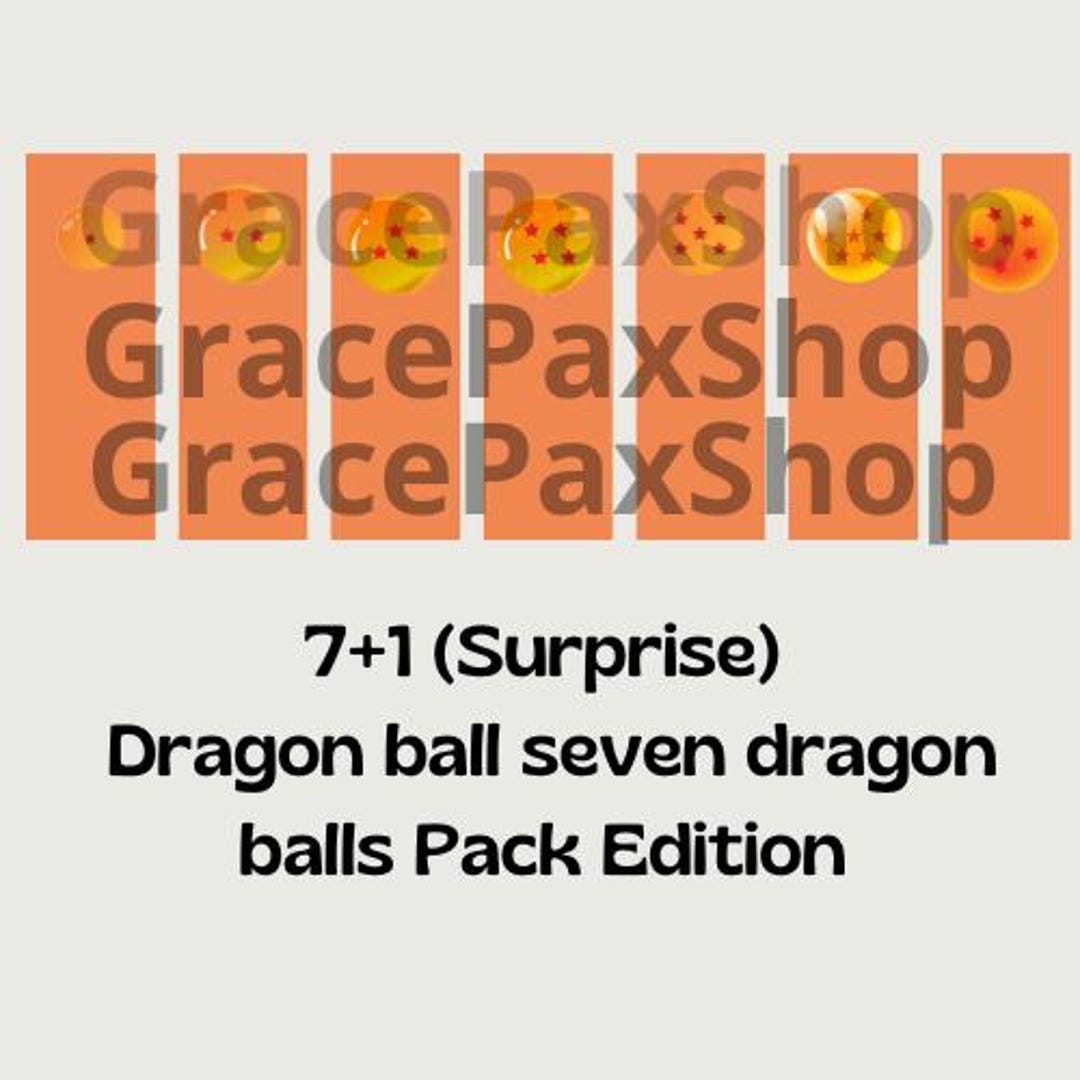 Dragon Ball Seven Dragon Balls - Etsy