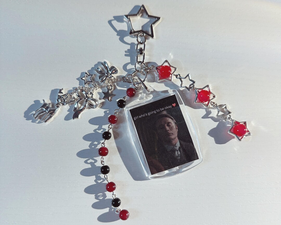 Hannibal Lecter Keychain - Red and Black - Etsy