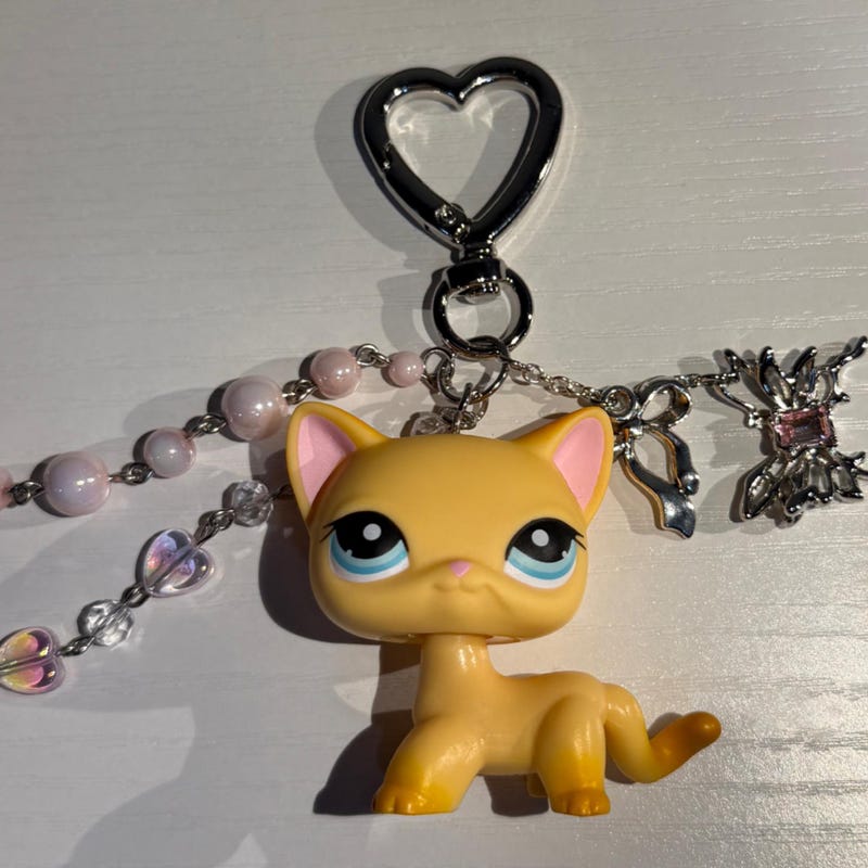 Lps Keychains Cat - Etsy
