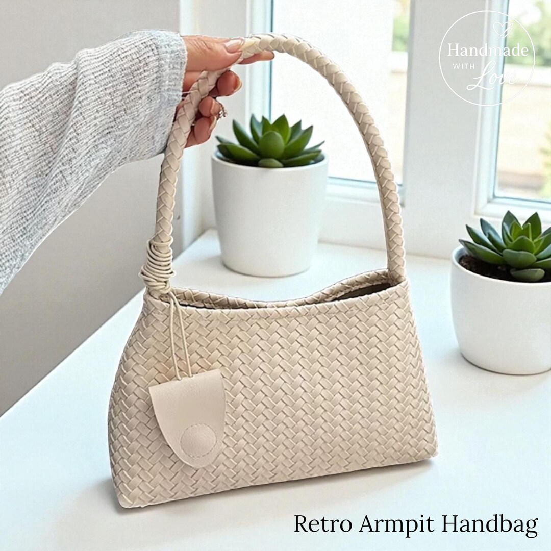 Woven Pattern Shoulder Bag – Retro Armpit Handbag With Coin Purse - Etsy