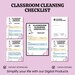 Classroom Cleaning Checklist Canva Template, Daycare Printable ...