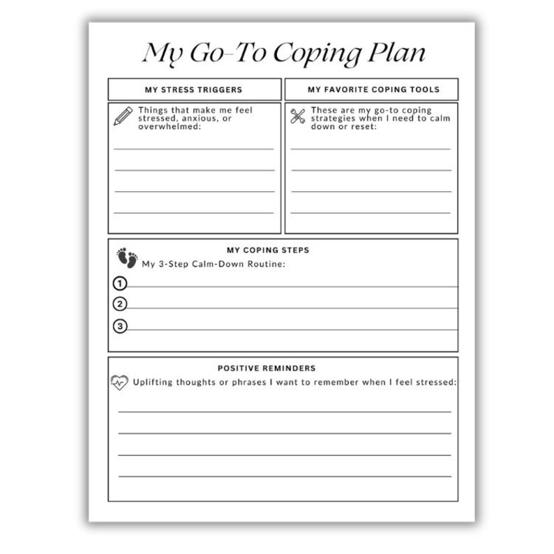 Coping Skills Toolbox for Teens – Printable Strategy Cards and PDF Plan ...