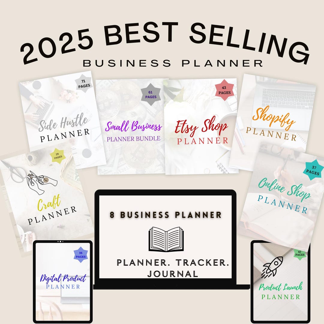 Printable Business Planner Bundle, Small Business, Digital Product ...