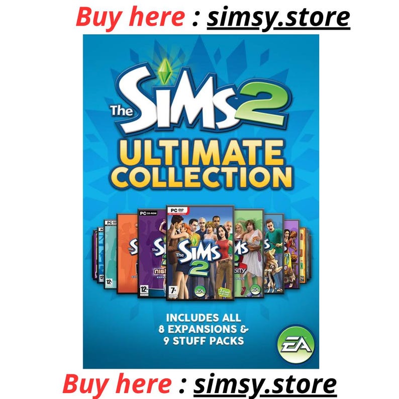 The Sims 2 Ultimate, Complete, All Packs , Expansion Packs PC Game for ...