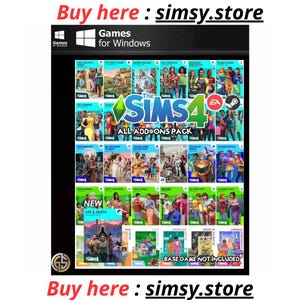 The Sims 4 All DLC 84 Expansion Packs wind0ws and Mac - Etsy