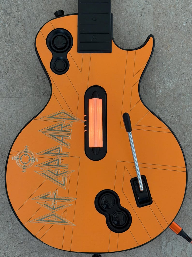 Modded Guitarhero Les Paul Controller With Mech Frets ,pi Pico, RGB and More for Clonehero, YARG ...