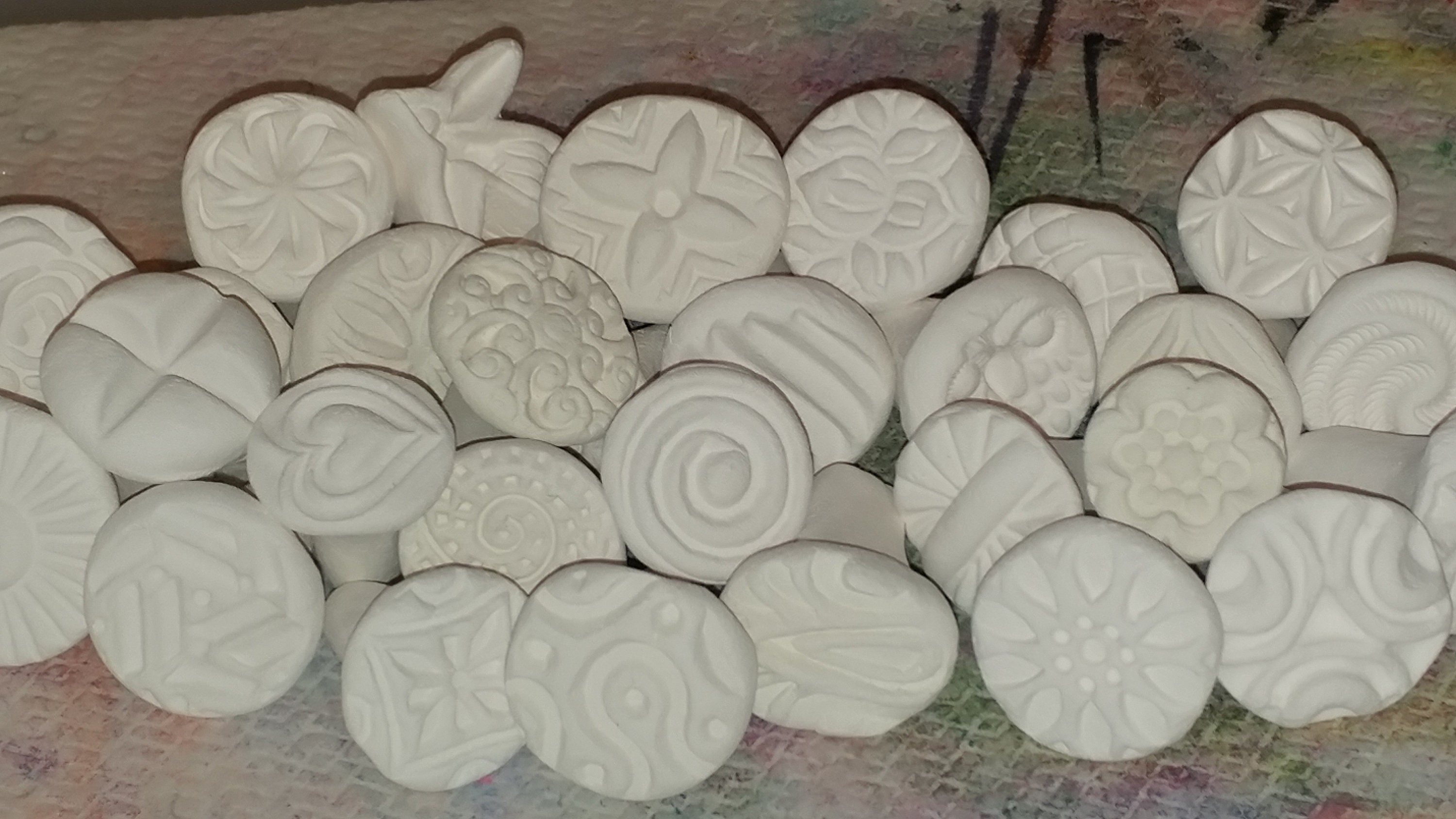 10 TEXTURE STAMPS for CLAY Pmc Fimo and More Many | Etsy