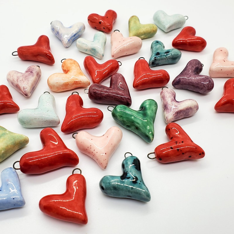 Clay Heart Pendant - Etsy
