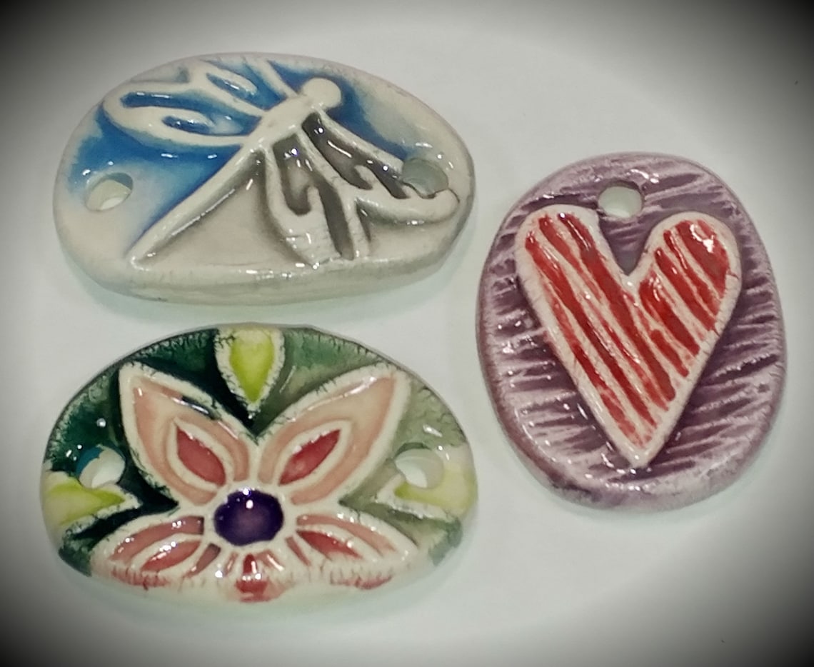 12 Pieces in Color - BULK Pendants, Charms, Beads, Bracelet Bar ...