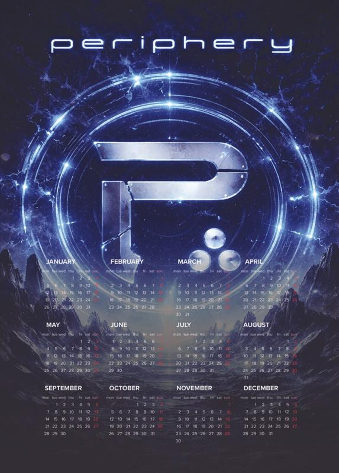Periphery 2 Wall Calendar 2026 – Rock Band Calendar A3 A4, Punk Music ...