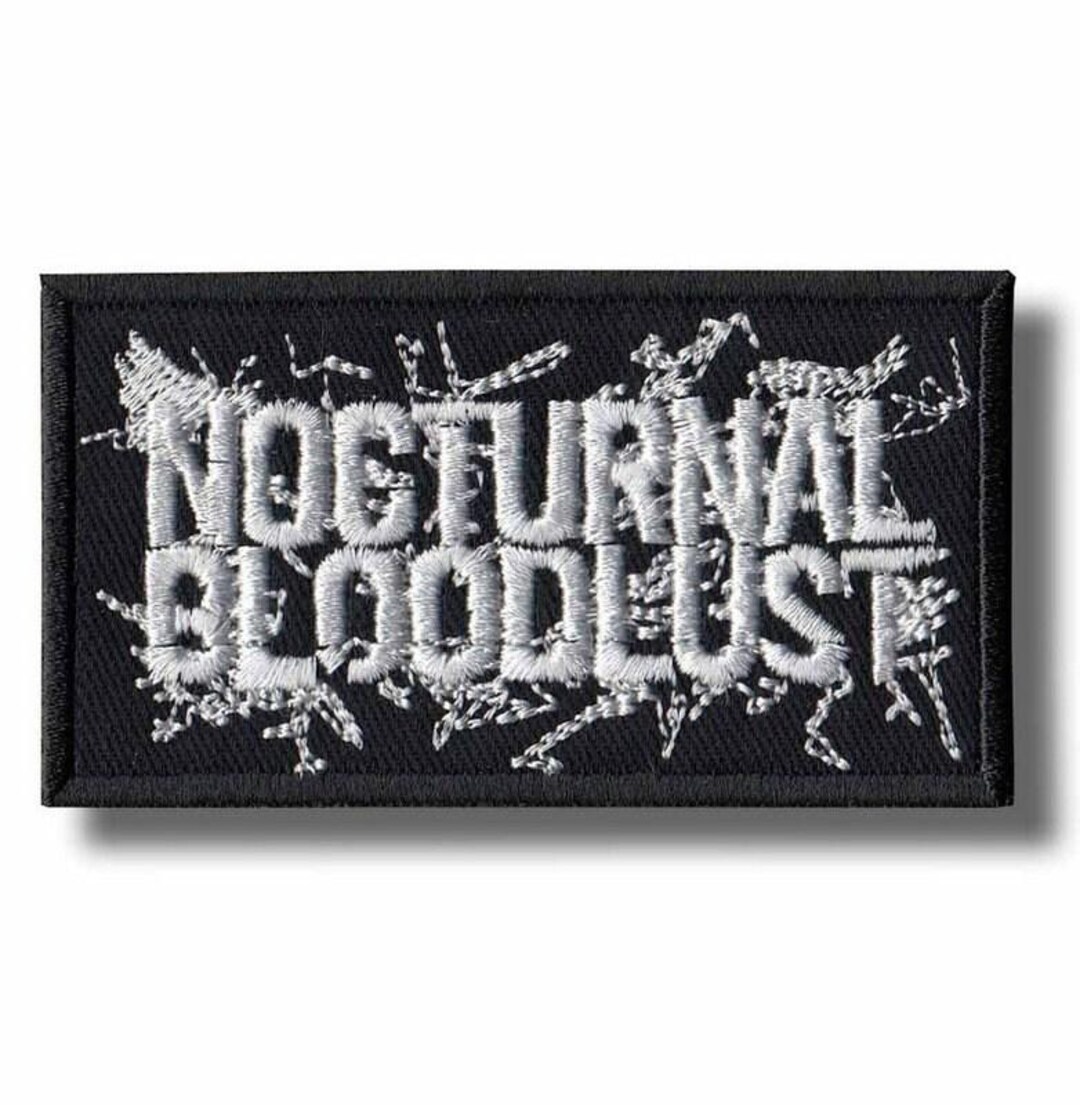 Nocturnal Bloodlust Embroidered Patch Badge Iron on Applique 5f9d50 - Etsy