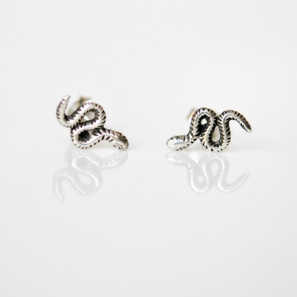 Snake Stud Earrings - Etsy