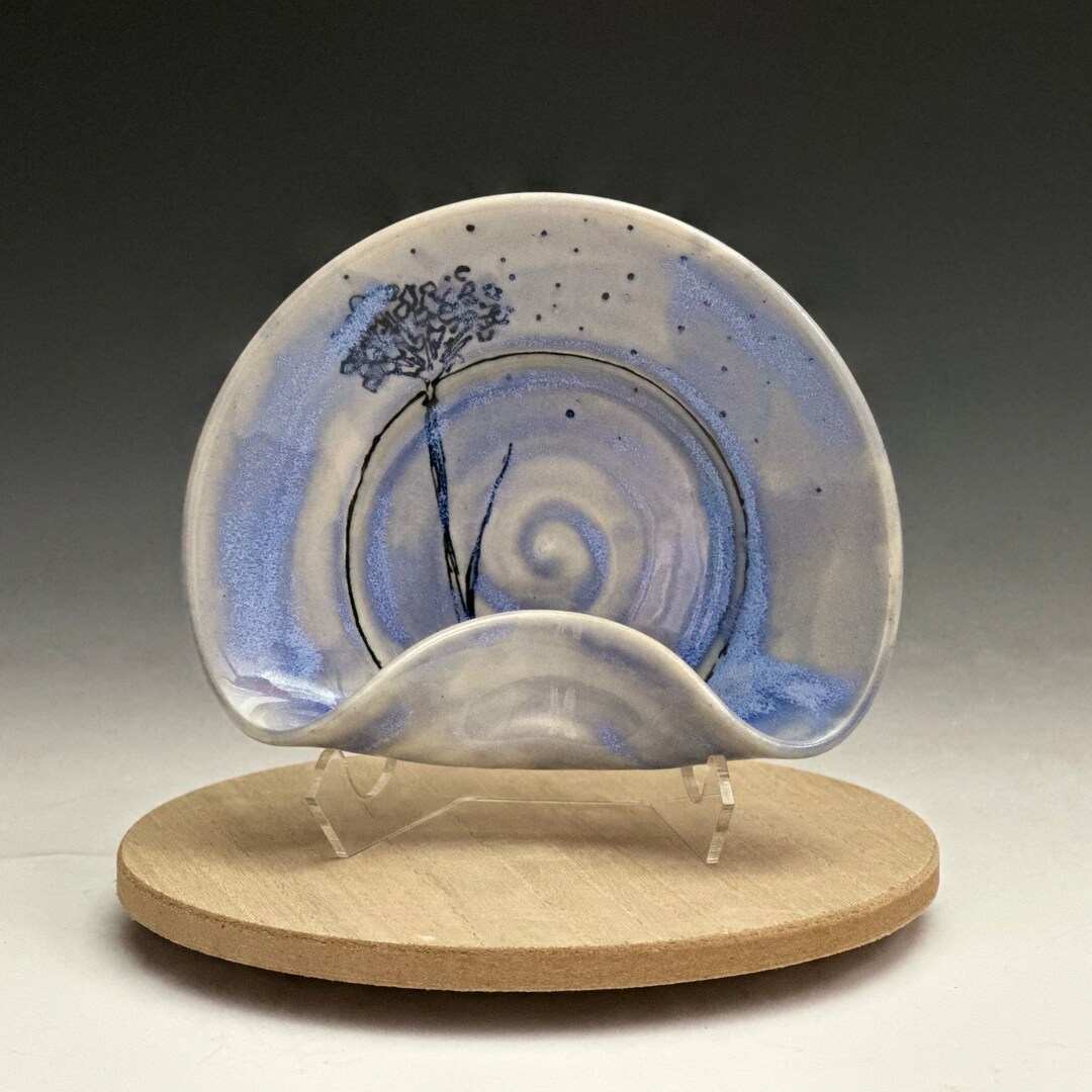 Blue Dandelion Illustration Stove Top Spoon Rest J2406 - Etsy