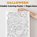 Halloween Coloring Pages Poster Printable, Kids Activity, Witch ...