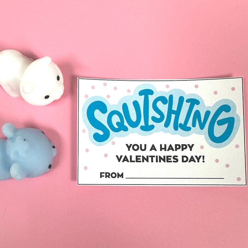 Squishy Kawaii Mochi Toy Printable Valentine Kids School Classroom ...