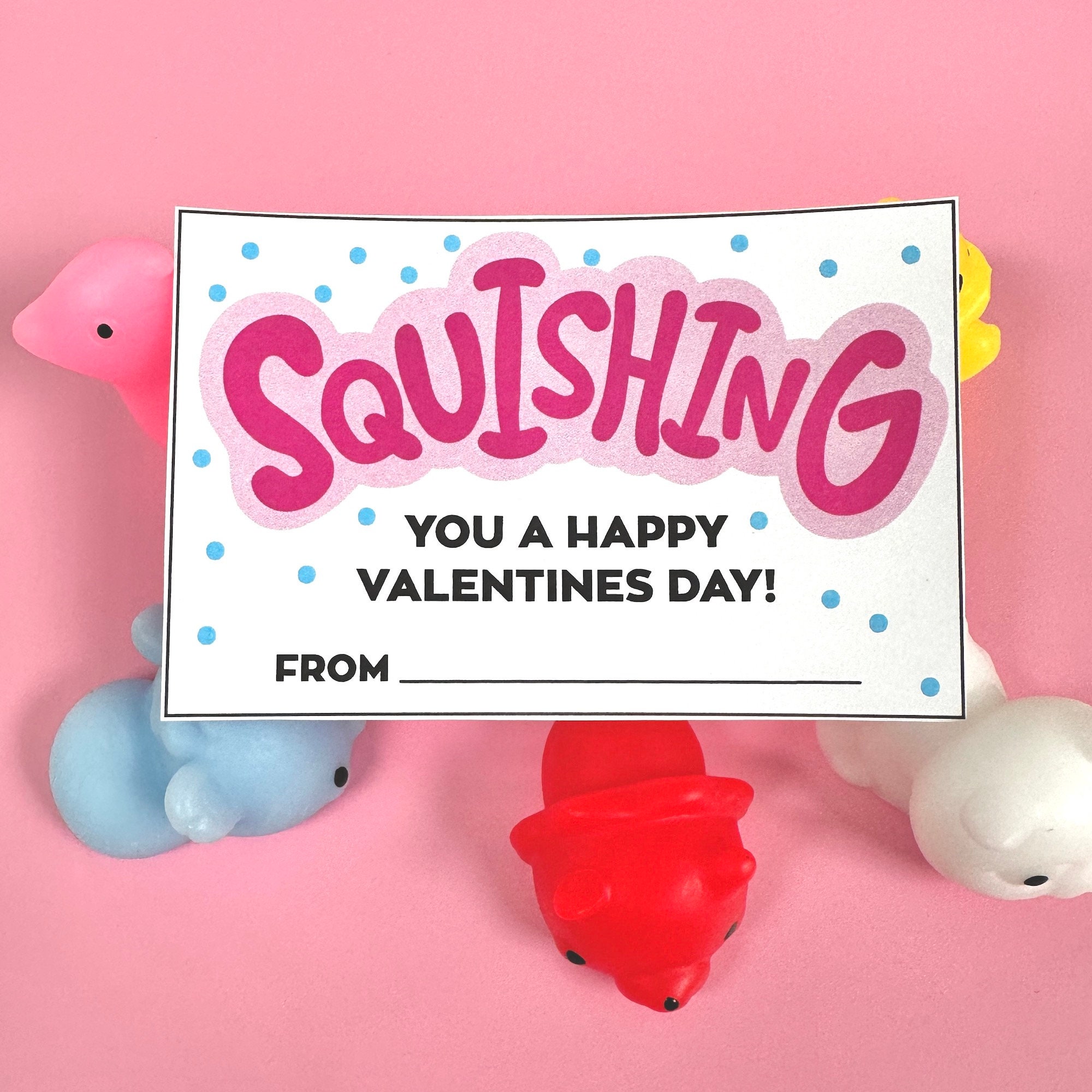 Squishy Kawaii Mochi Toy Printable Valentine | Kids School Classroom ...