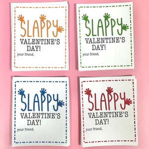 Sticky Hand Funny Printable Valentine Slappy Valentines Day Kids School ...