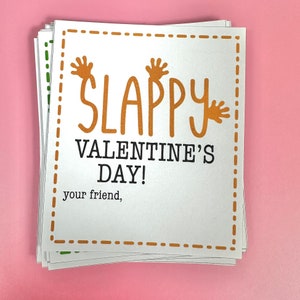 Sticky Hand Funny Printable Valentine | Slappy Valentines Day | Kids ...