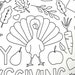 Thanksgiving Coloring Page Poster Printable Digital Files, DIY ...
