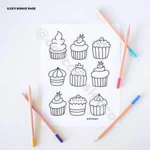 Birthday Party Coloring Page Poster Printable Digital Files, DIY ...