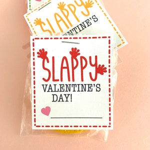 Sticky Hand Funny Printable Valentine Slappy Valentines Day Kids School ...