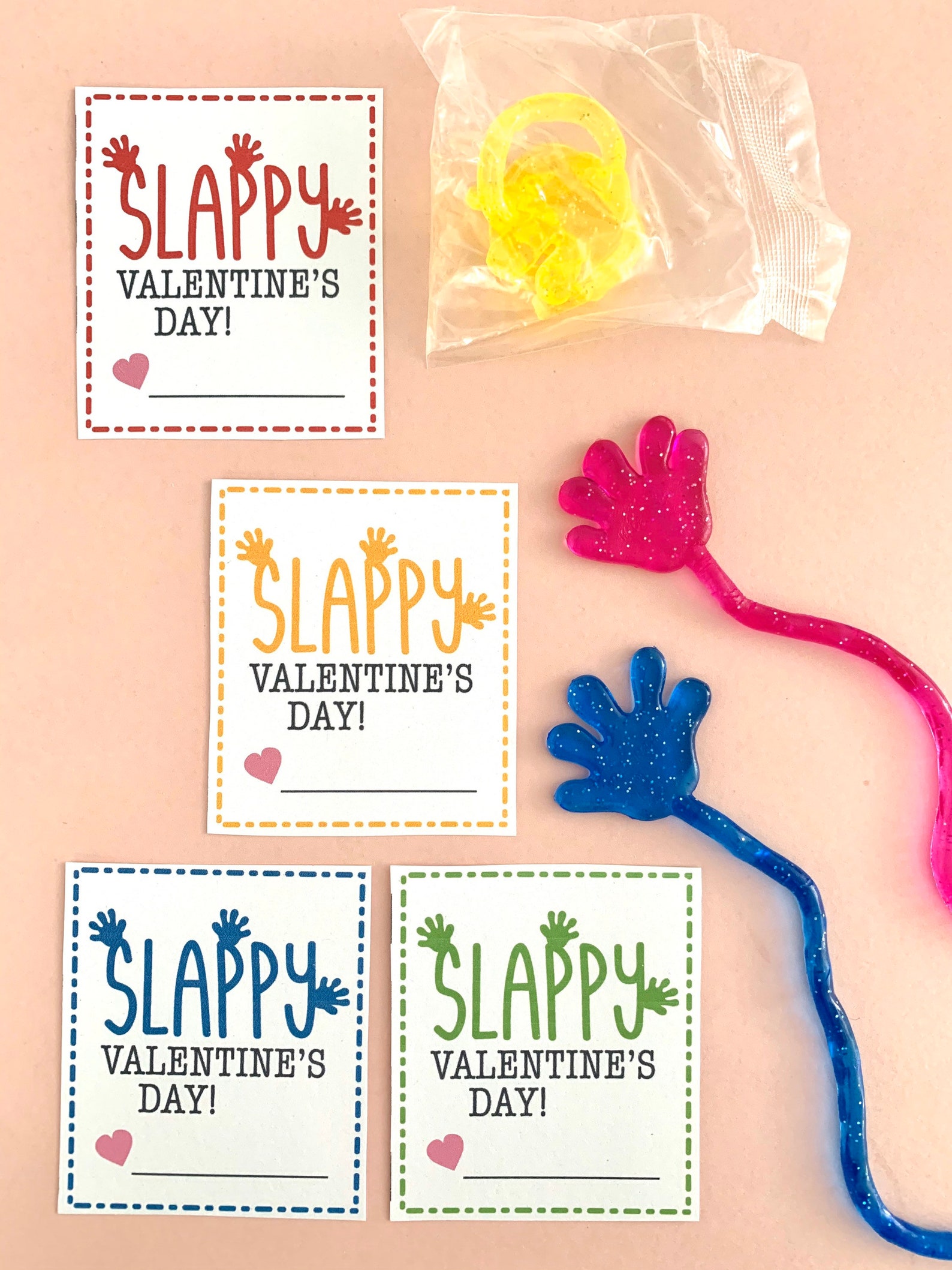 Sticky Hand Funny Printable Valentine Slappy Valentines Day - Etsy