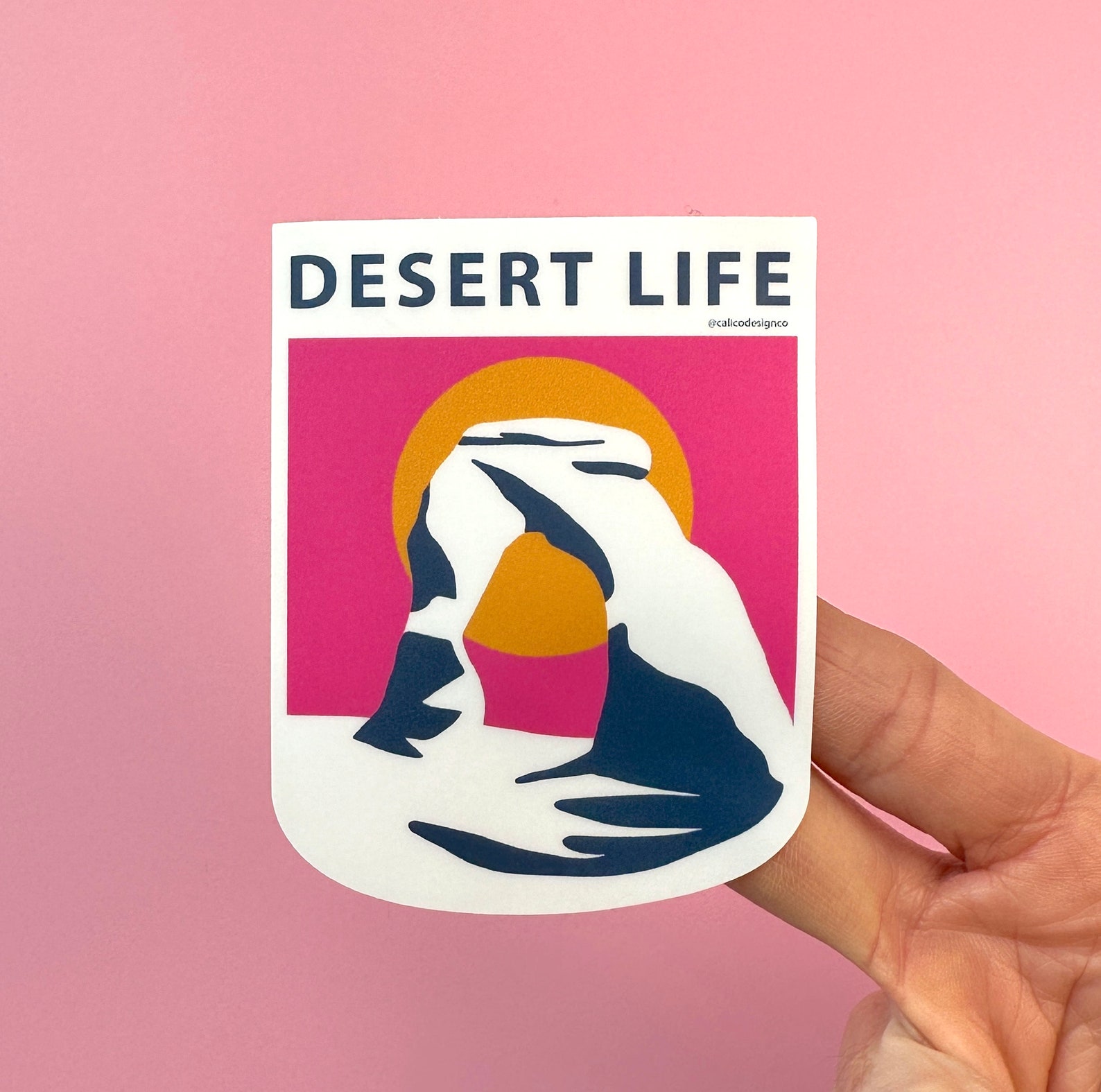 Desert Moab Delicate Arch Arches National Park Vinyl Sticker, Delicate ...