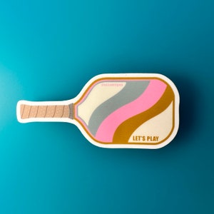 Pickleball Paddle Sticker Gift, Pink Pickleball Sticker, Pickleball ...