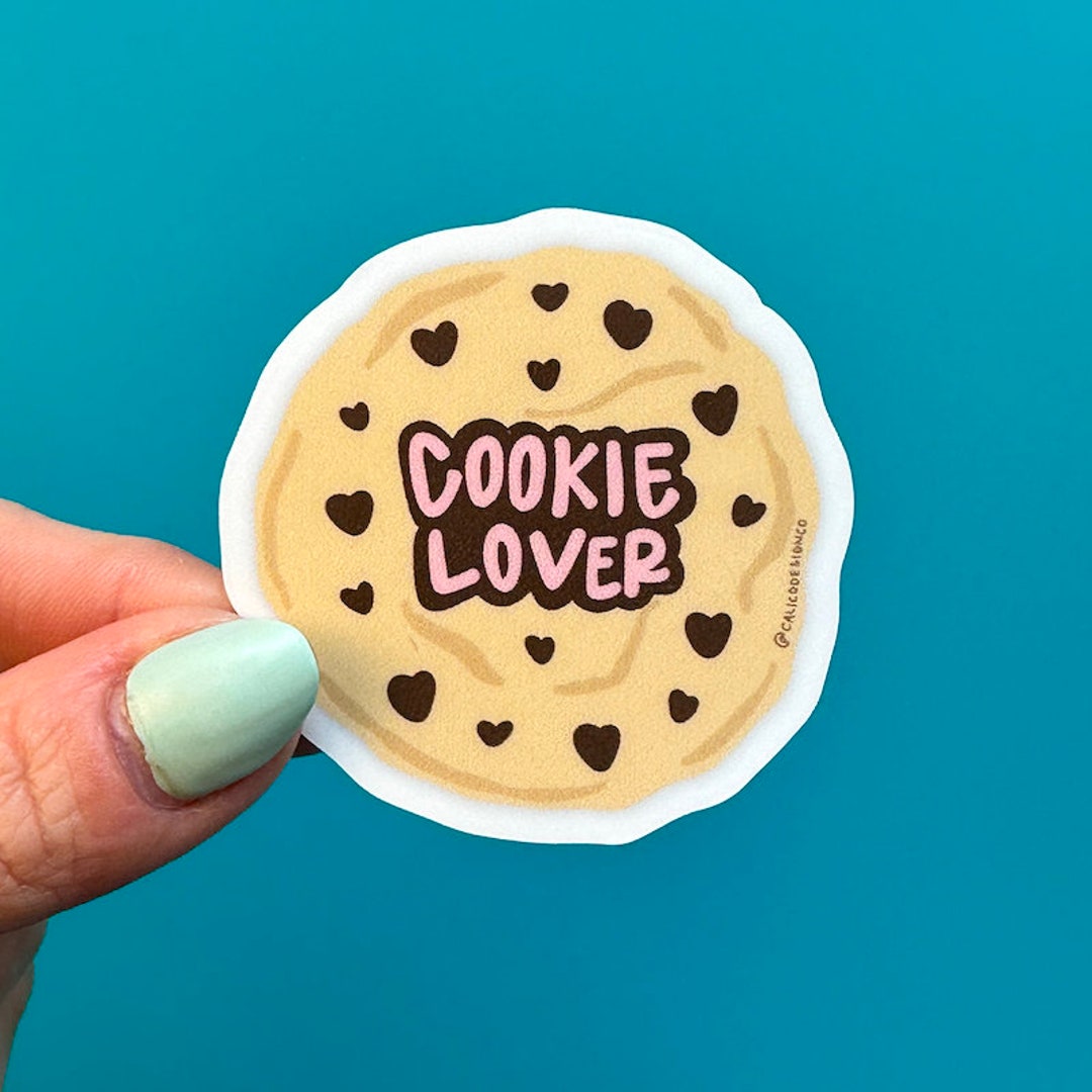 Cookie Lover Vinyl Sticker, Chocolate Chip Cookie, Bakery Cookie Snack ...