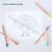 Thanksgiving Coloring Page Poster Printable Digital Files, DIY ...