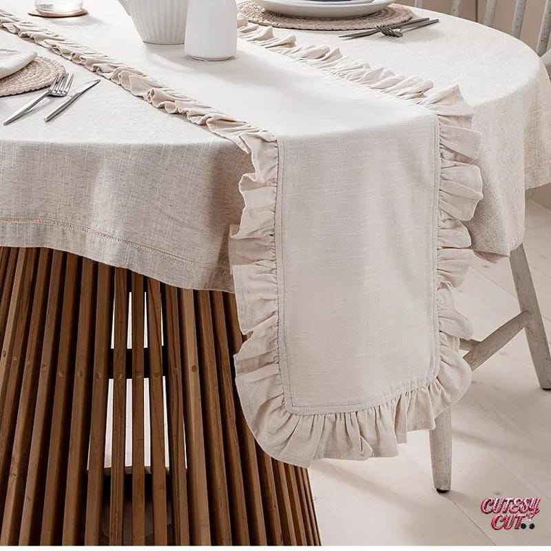 Ruffled Table Runner - Etsy